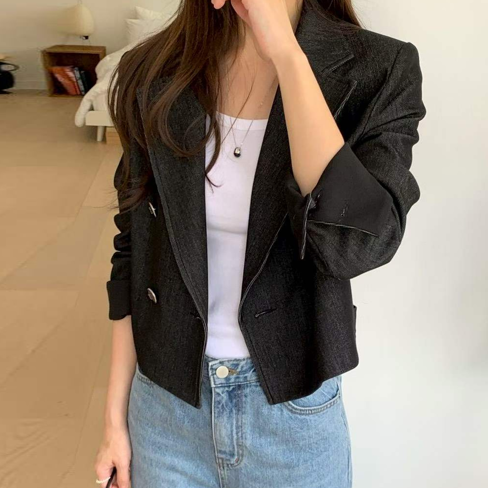 【HSTYLE】正韓外套 楚克牛仔短版外套EPC1057｜Global Online｜Global Mall 環球Online